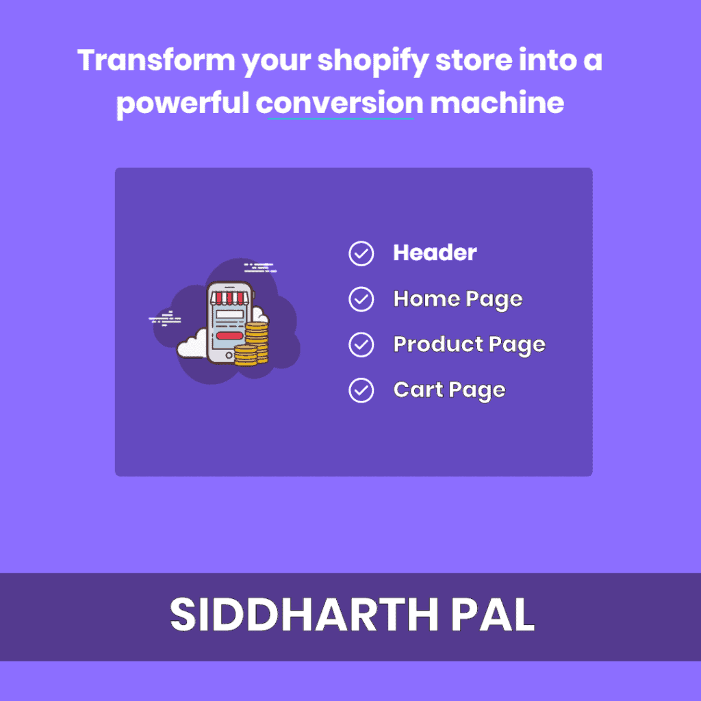 Shopify Store Conversion Rate Booster Blueprint - Siddharth Pal